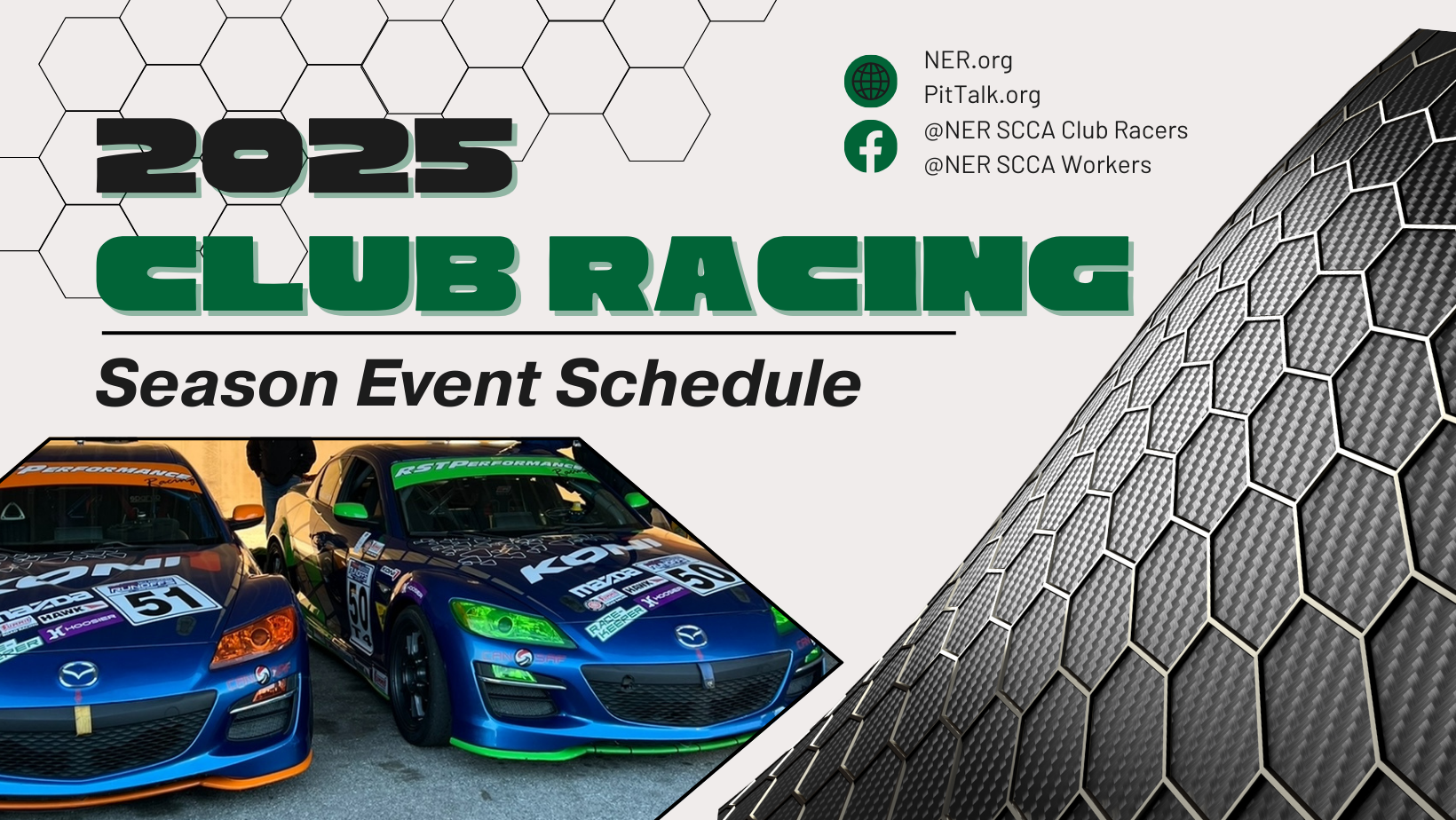 2025 NERRC Schedule - New England Region Sports Car Club of America